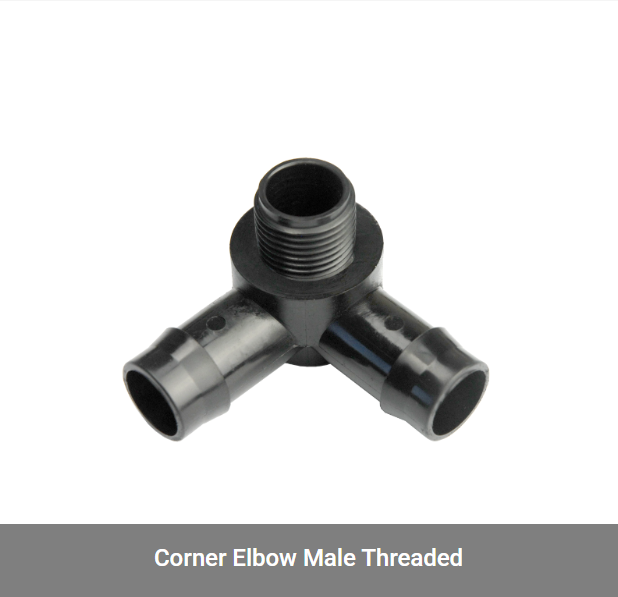 Antelco SB Corner Elbow – 19mm x ½" BSP Male | Micro Irrigation Fitting ...