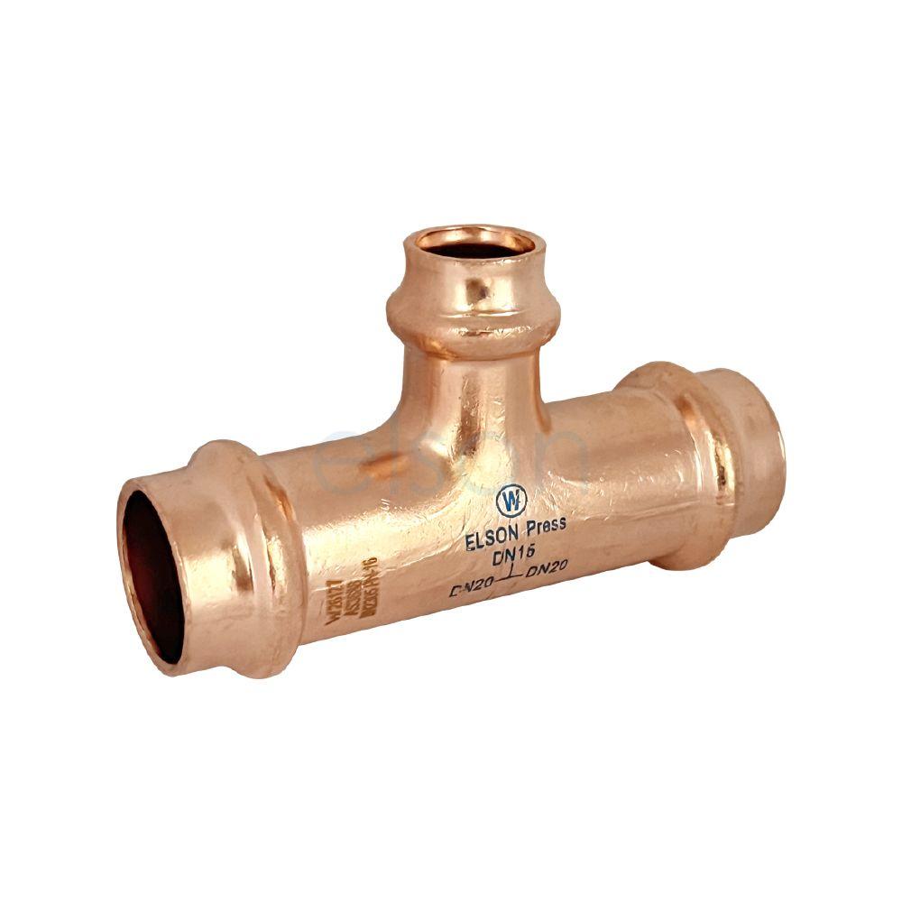Elson PRESS RED TEE 20mm x 20mm x 15mm — The Irrigation Hub